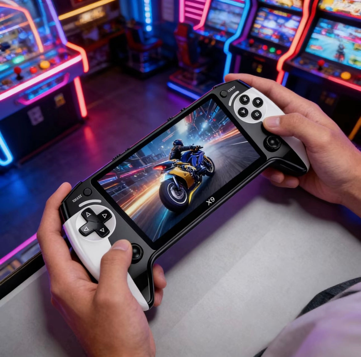 Console Gaming Portatile X9 - 6000 Giochi Retrò Schermo 5.5" chip AI ...